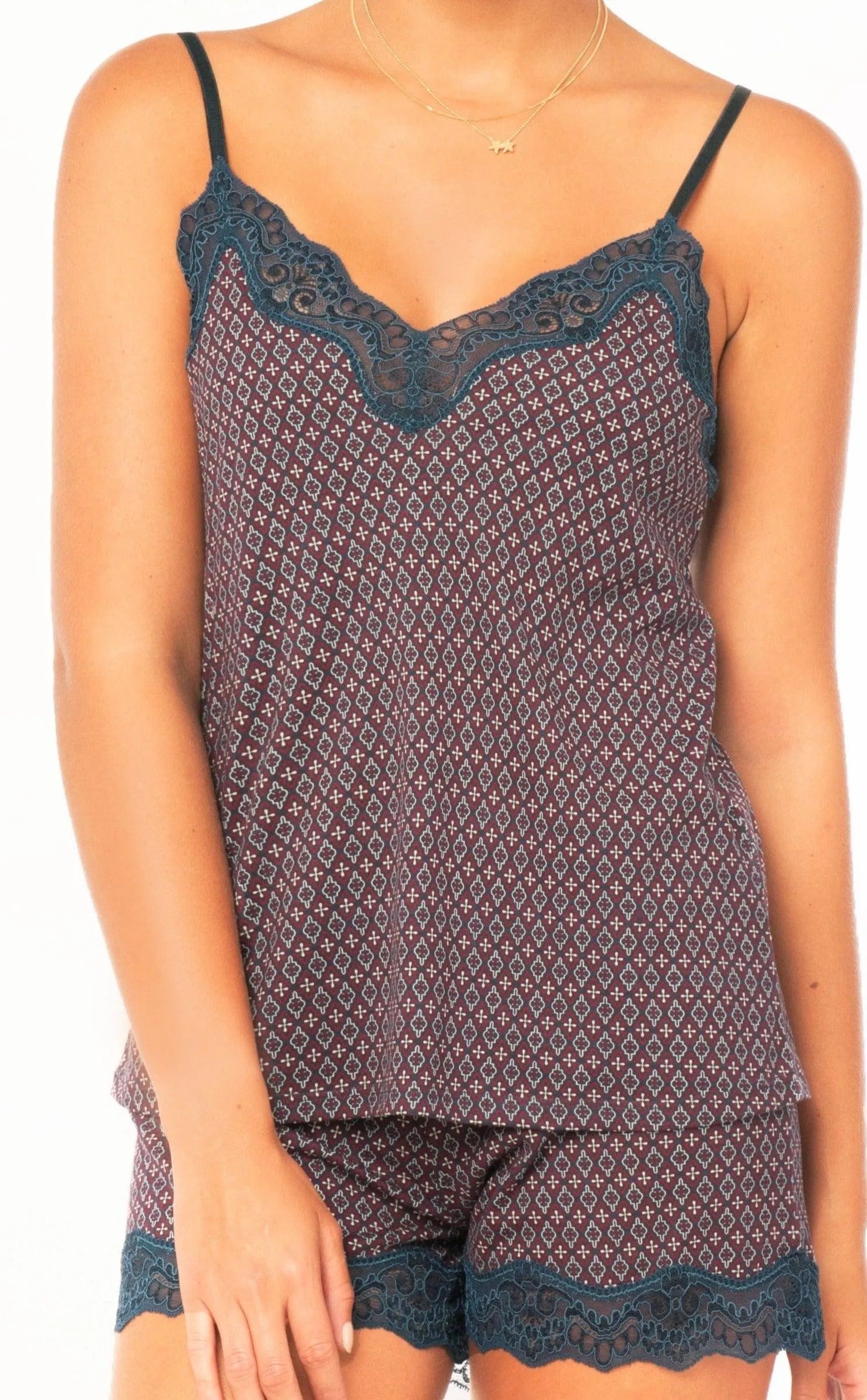 Bridgette Spaghetti Strap Camisole Boxer PJ Set - Clearance Rack ...