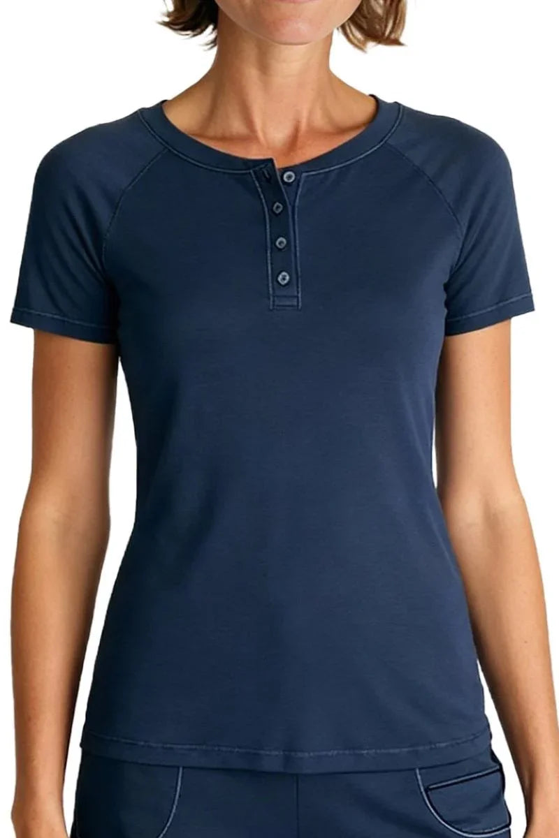 Softest Pima Cotton Olivia Short Henley Loungewear Set for Women ...